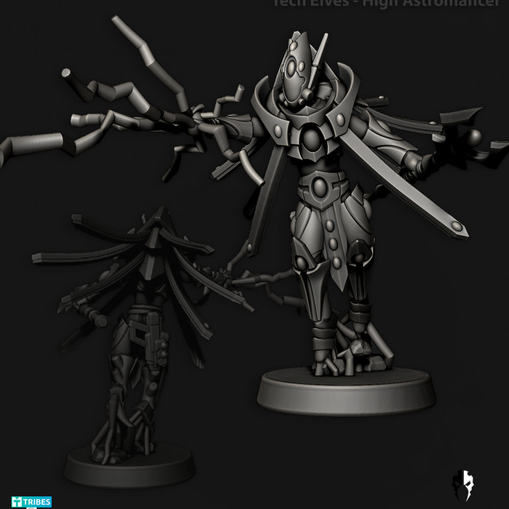 3D Printable Tech Elves - Gods and TitanKnights + Cursed Elf ...