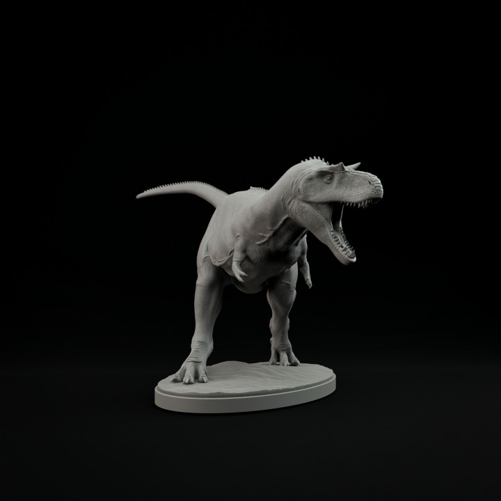 3D Printable Gorgosaurus roaring 1-35 scale pre-supported dinosaur by ...
