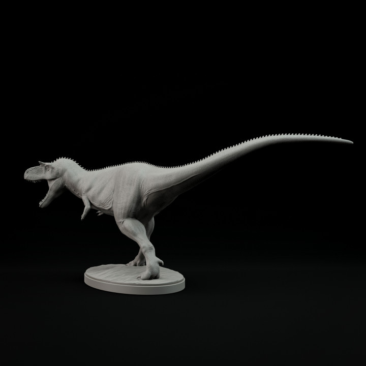 3D Printable Gorgosaurus roaring 1-35 scale pre-supported dinosaur by ...