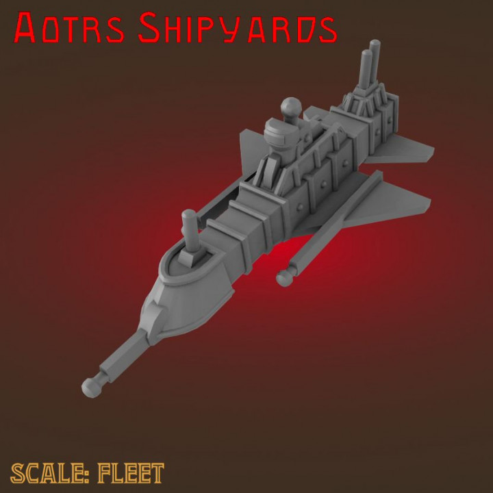 3D Printable ZD202 Dûn Morgûn Electronics Warfare Cruiser by Aotrs ...