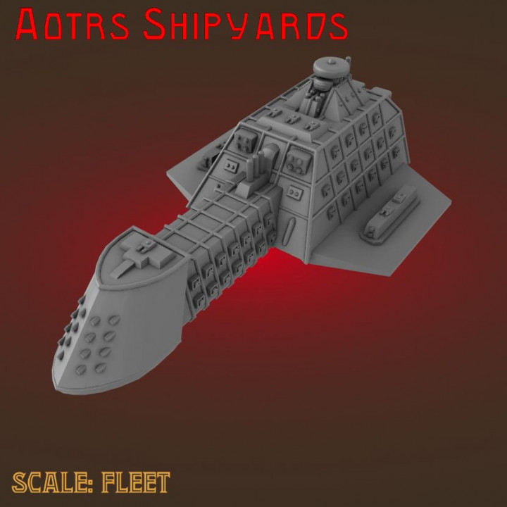 3D Printable ZD303 Dûn Morogh Battle Cruiser by Aotrs Shipyards