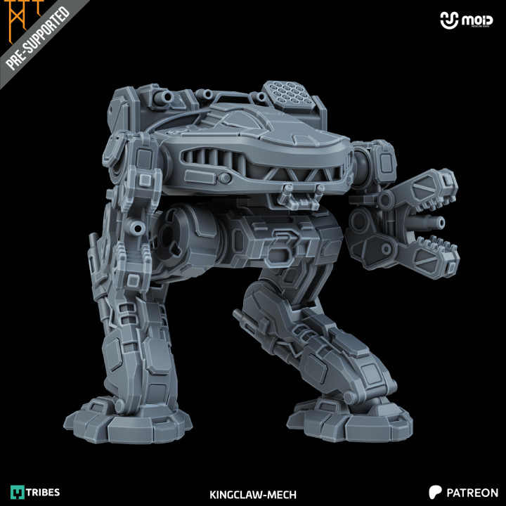 3D Printable King Claw Mech by Moid