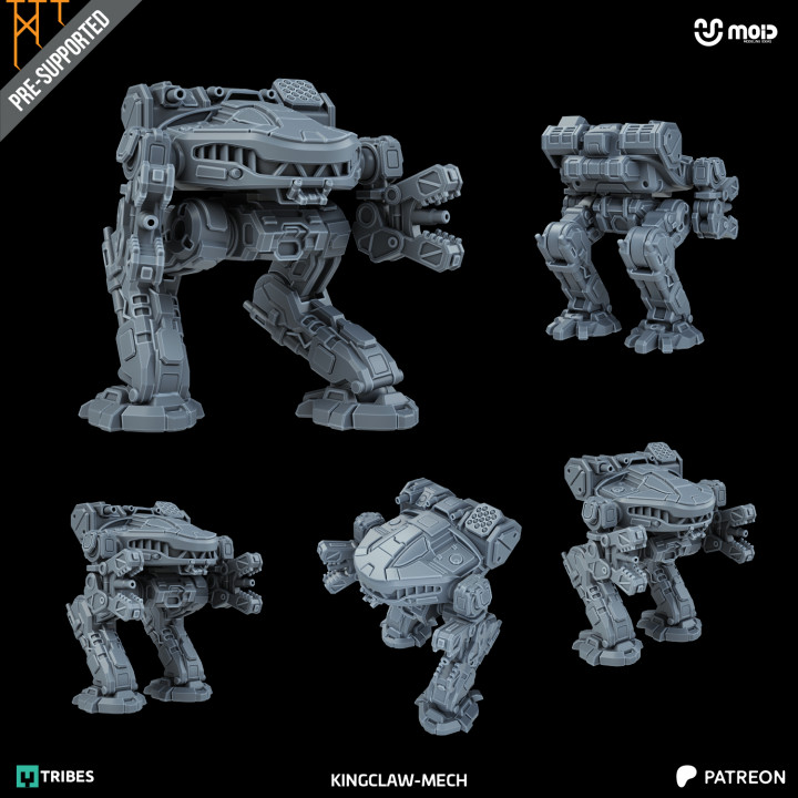 3D Printable King Claw Mech by Moid