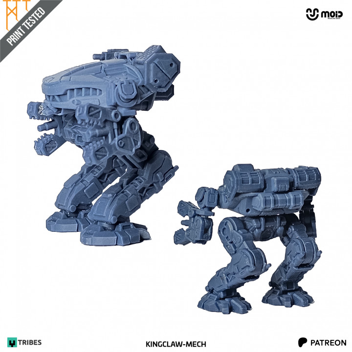 3D Printable King Claw Mech by Moid