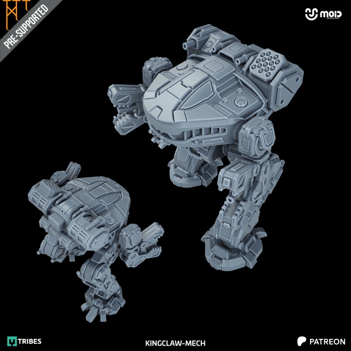 3D Printable King Claw Mech by Moid