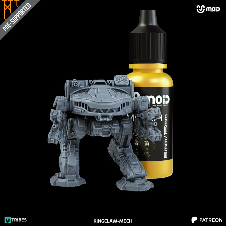 3D Printable King Claw Mech by Moid