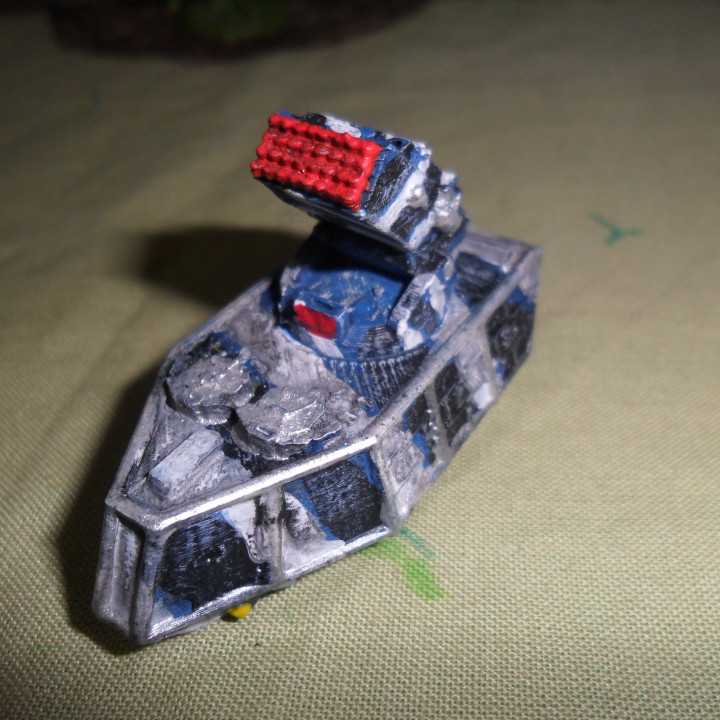 3D Printable MG144-ZD05 Nash Rak Missile Launcher by Aotrs Shipyards