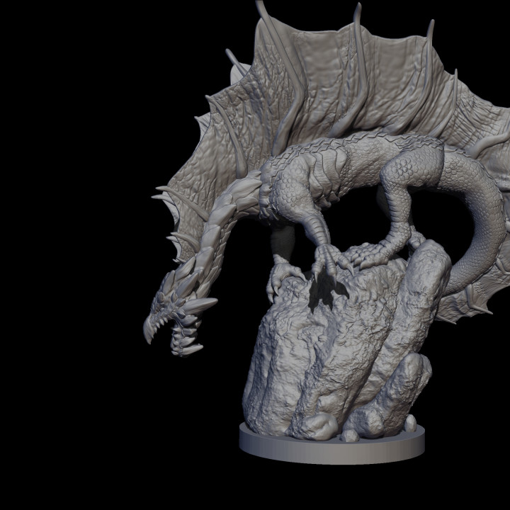 3D Printable Ancient Brown Dragon by Studio Fantasms