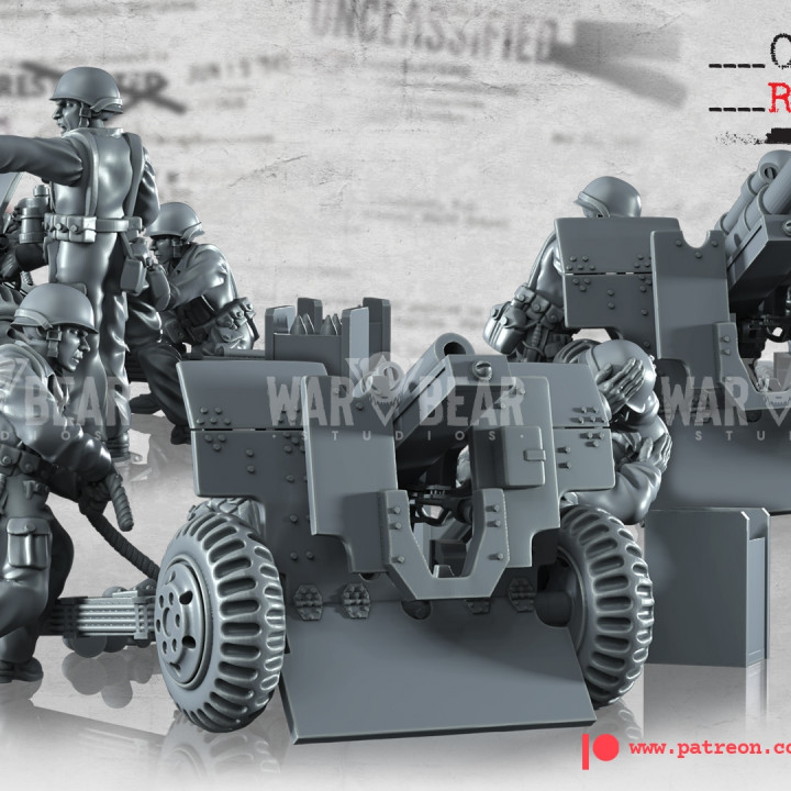 3D Printable WWII US army in the pacific Medium Artillery by BattleCat ...