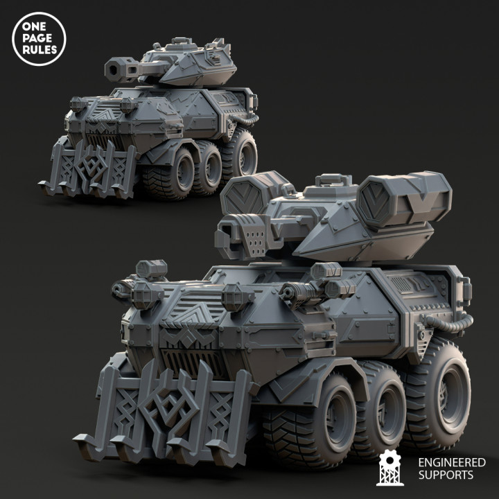3D Printable Tanks - Dwarf Guilds by One Page Rules