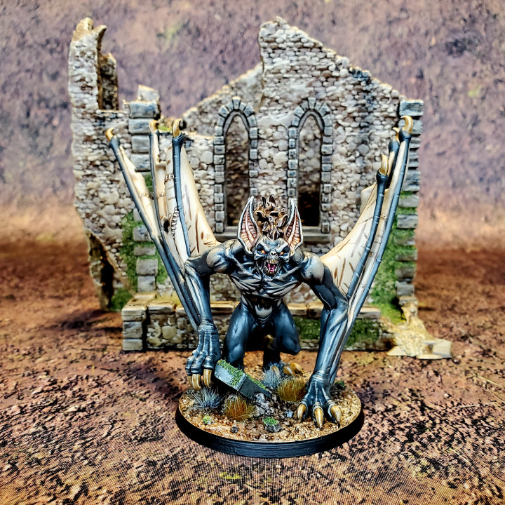 3D Print of Bat Beast - Vampiric Undead by zacharypetriw