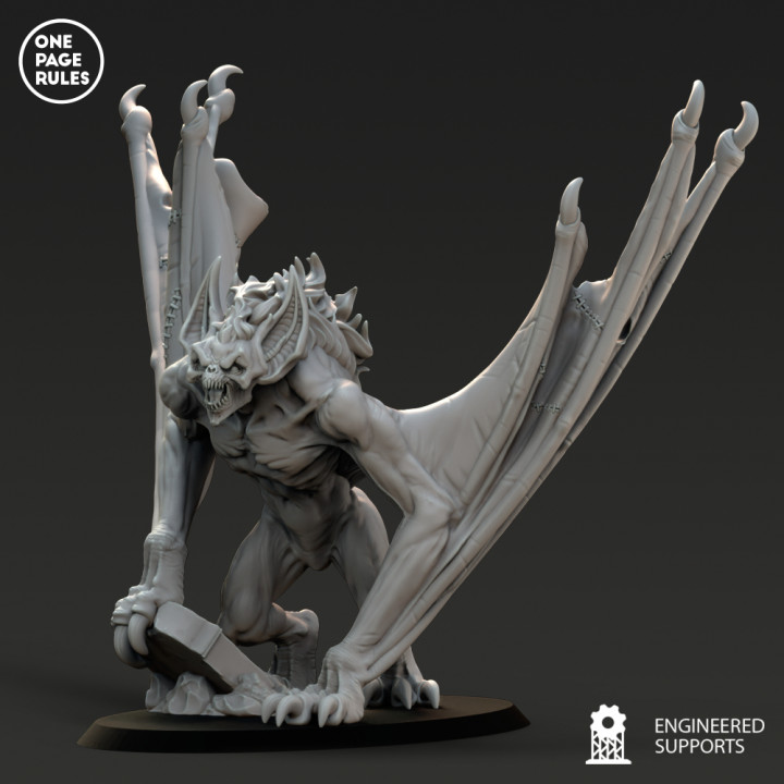 3D Printable Bat Beast - Vampiric Undead by One Page Rules