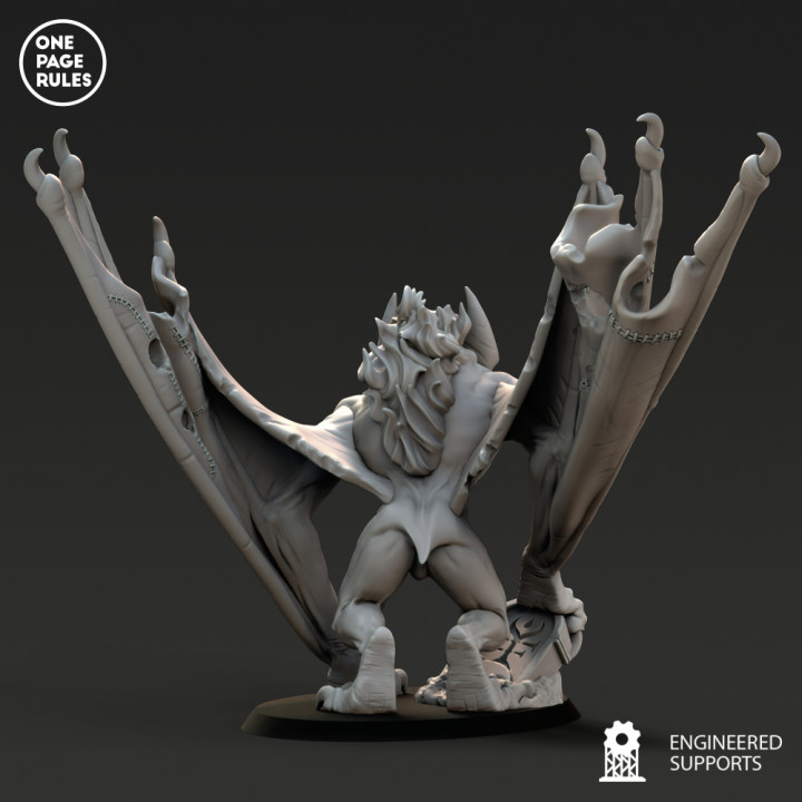 3D Printable Bat Beast - Vampiric Undead by One Page Rules