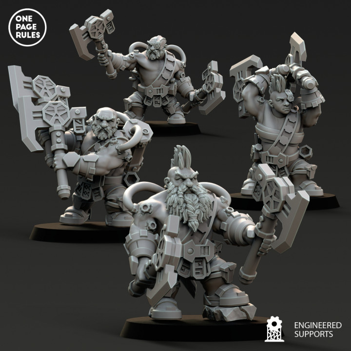 3D Printable Dwarf Guilds - Release #3 by One Page Rules