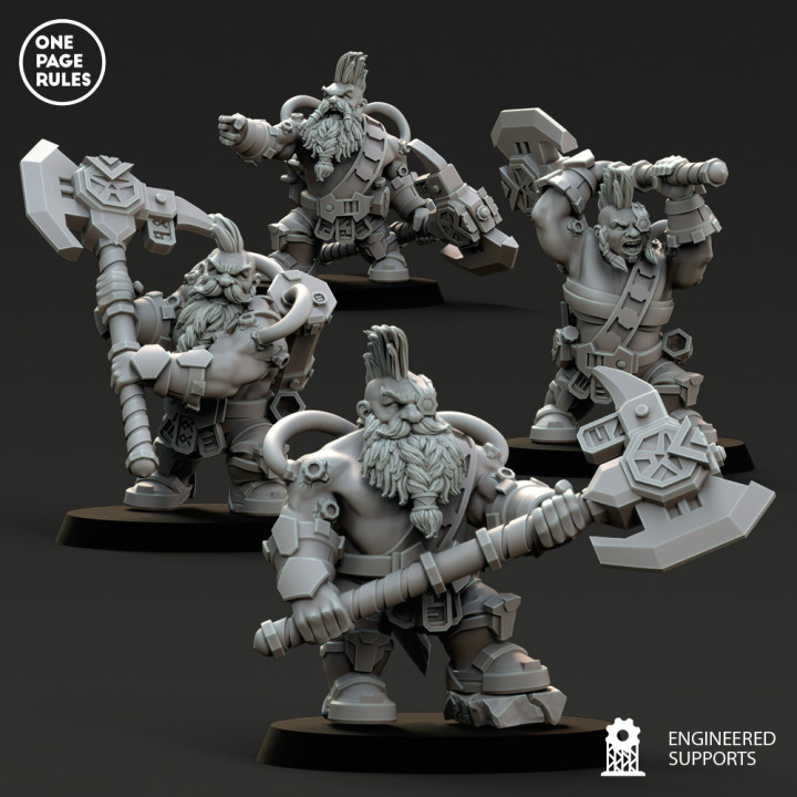 3D Printable Dwarf Guilds - Release #3 by One Page Rules