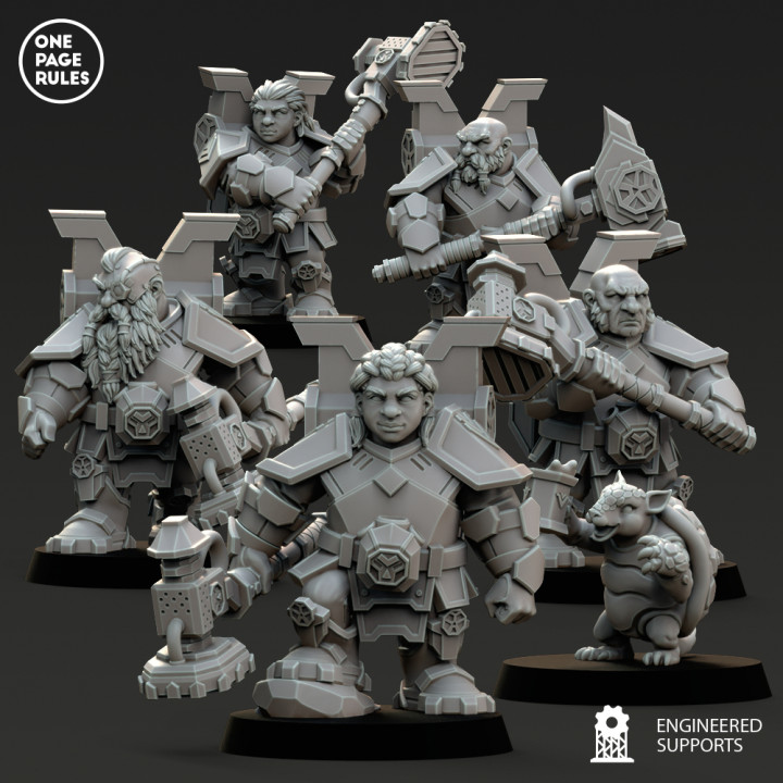3D Printable Dwarf Guilds - Release #3 by One Page Rules