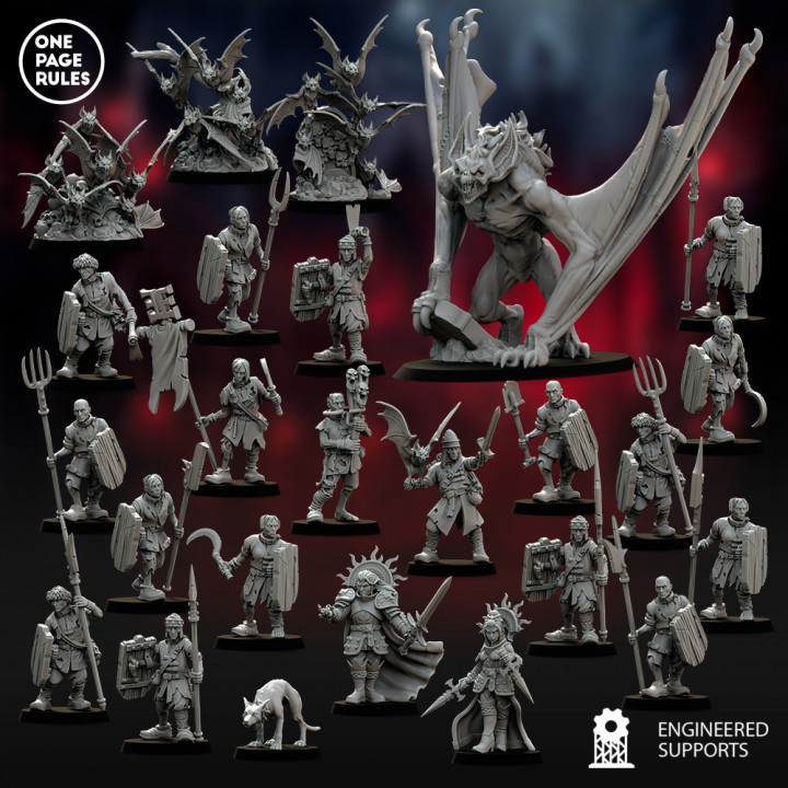 3D Printable Vampiric Undead - Release #1 by One Page Rules