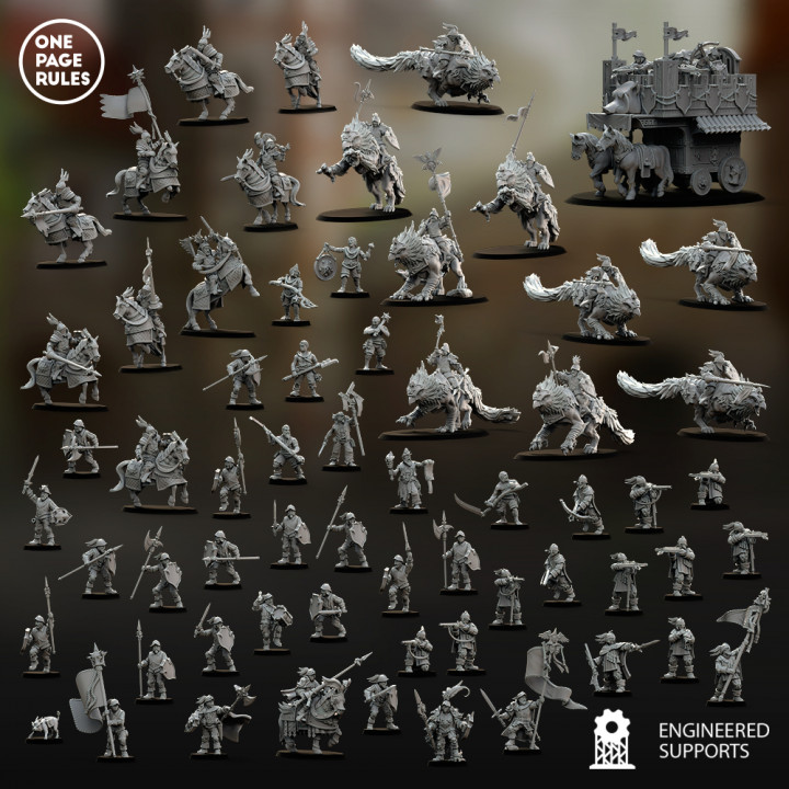 3D Printable Human Empire - Army Bundle #1 by One Page Rules