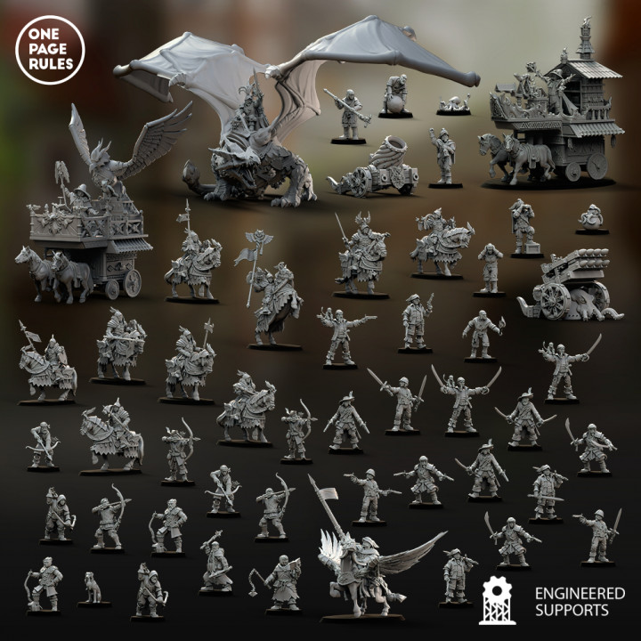 3D Printable Human Empire - Army Bundle #3 by One Page Rules