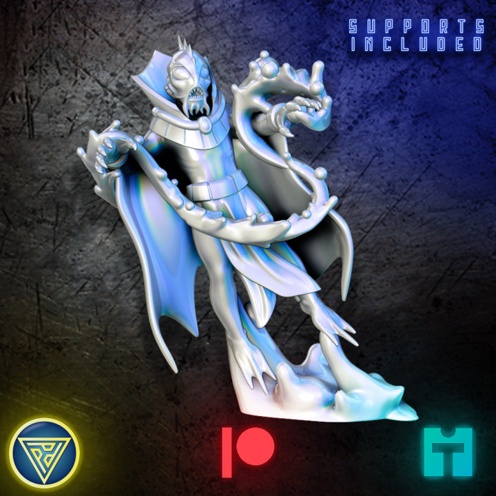 3D Printable Fin Alien Deepspeakers Set by Print Paint Play