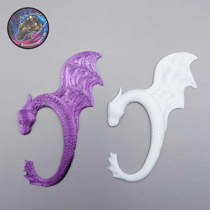 3D Printable Dragon Ear Cuff by Kirsten M