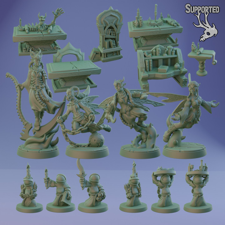 3D Printable Autumn Fairies (October Bundle ) by Zio