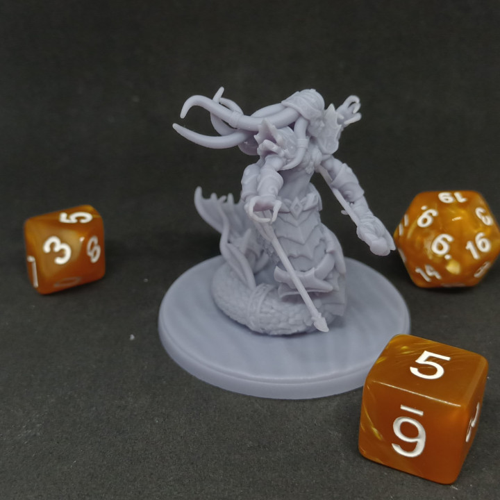 3D Printable Loyalty Reward 03 Months - Lady Naga by Imagine Minis