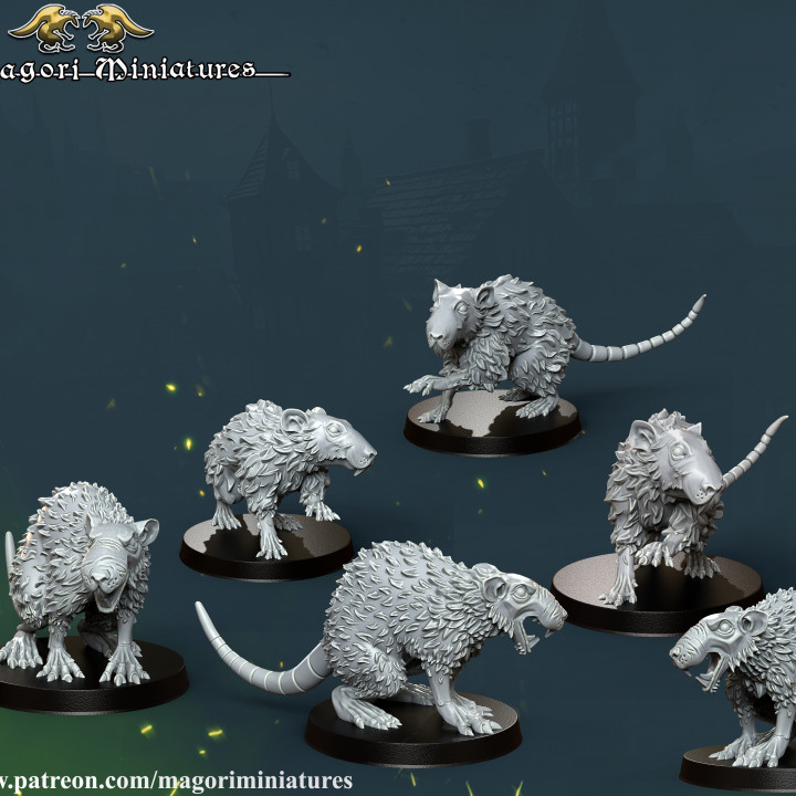 3D Printable Ratfolk warband vol1 by Magori Minaitures