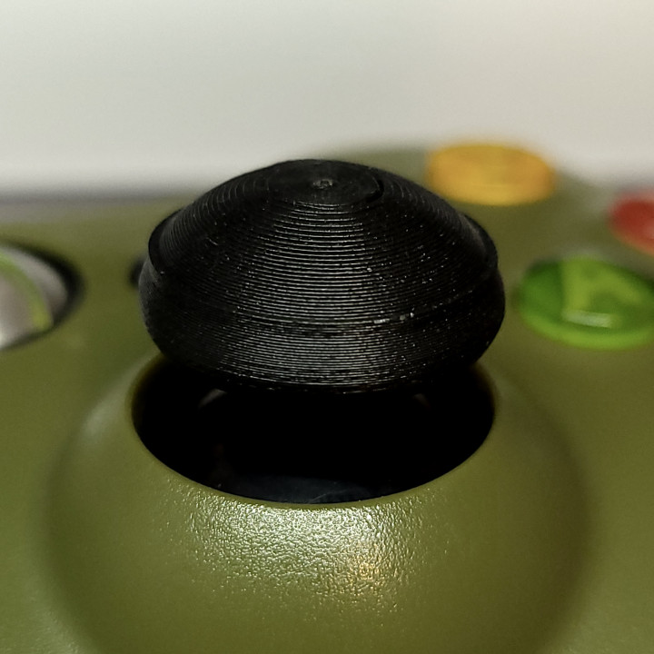 3D Printable Convex Xbox 360 Thumbstick Replacement by Nick