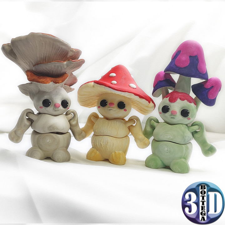 Téléchargement Fungus Family #01, articulated toys, mushrooms par ...