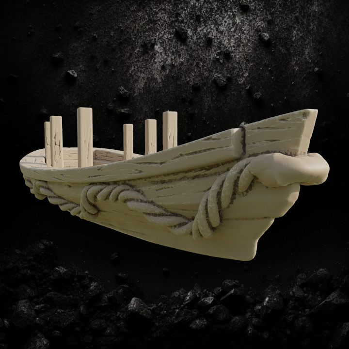 3D Printable Fishing Boat 3 by Galandir's Pit & Cie