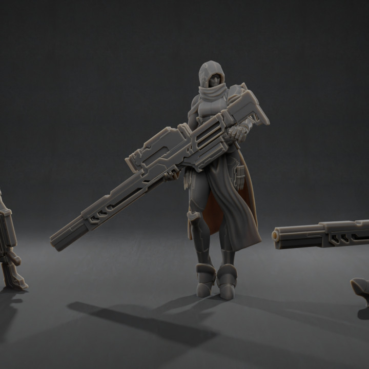 3D Printable Saints sanctioned Sniper Assassin by Mad's Minis