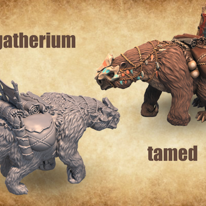 3D Printable Prehistoric beasts by Alexander Buryak