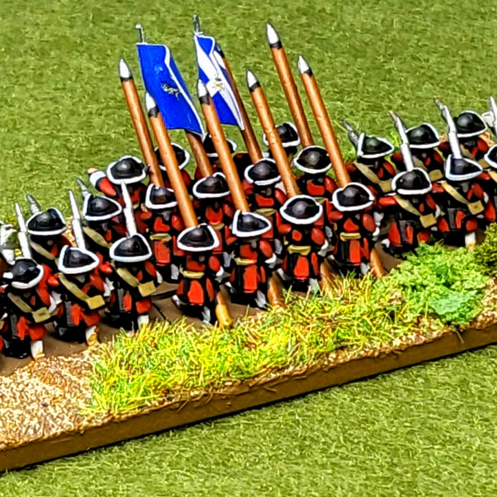 3D Printable 6mm late 17thCentury infantry “advancing” by CARLOS AMADOR