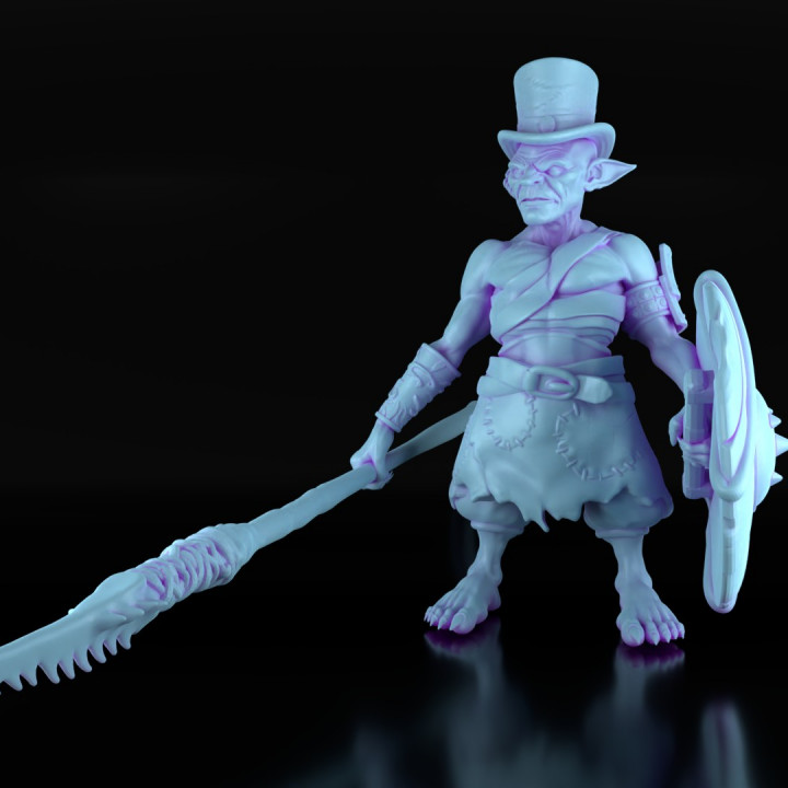 3D Printable RPG Goblin Paladin by The Miniature Underground