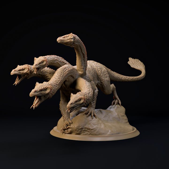 3D Printable Hydra 32mm pre-supported hydra creature by Dino and Dog