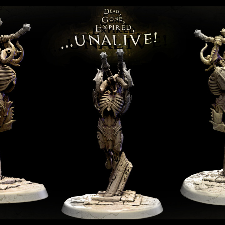 3D Printable Dead, Gone, Expired...UNALIVE! (MiniMonsterMayhem Release ...