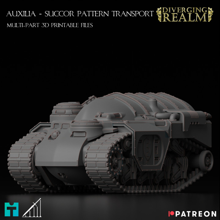 3D Printable Auxilia - Succor Pattern Transport by DivergingRealm