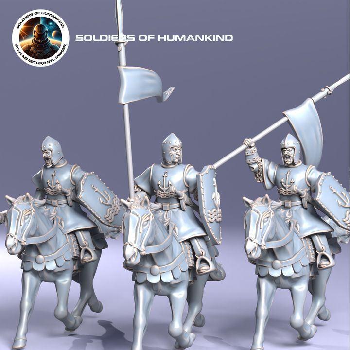 3D Printable River Harbour Scout cavalry by SoldiersofHumankind