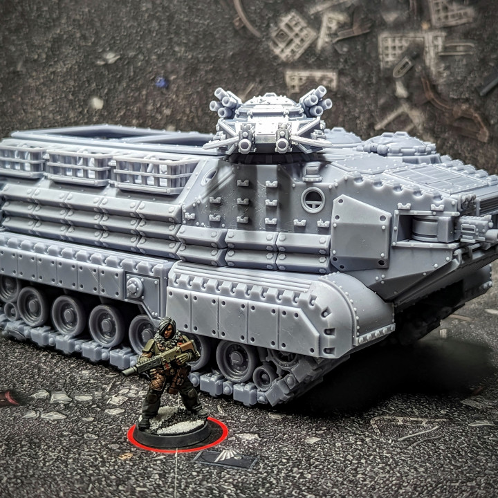 3D Printable Akhlut-Pattern Amphibious Assault Vehicle by Maelstrom ...