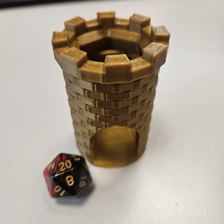 3D Printable World's Smallest Dice Tower by Jannic Martin