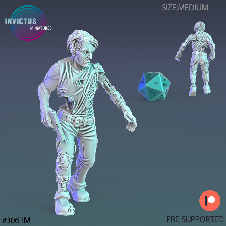 3D Printable Future Robot Set A / Cyborg Scout / Skeleton Soldier ...