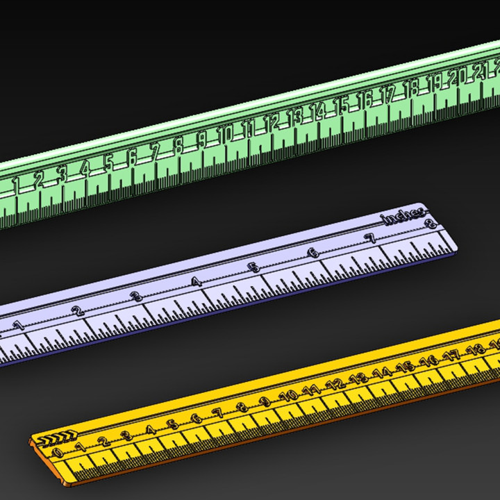 3D Printable Rulers by MING