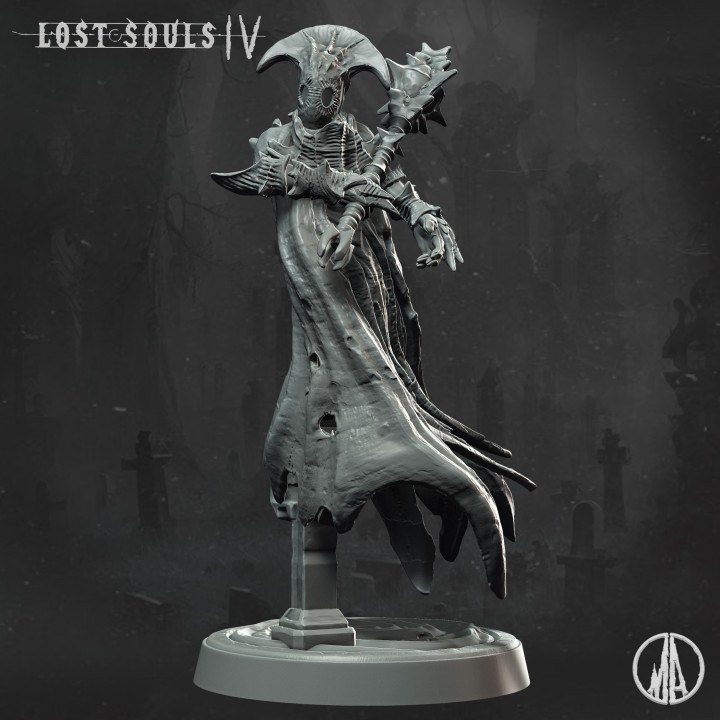 3D Printable Restless Ghost - Lost Souls IV by Monolith Arts
