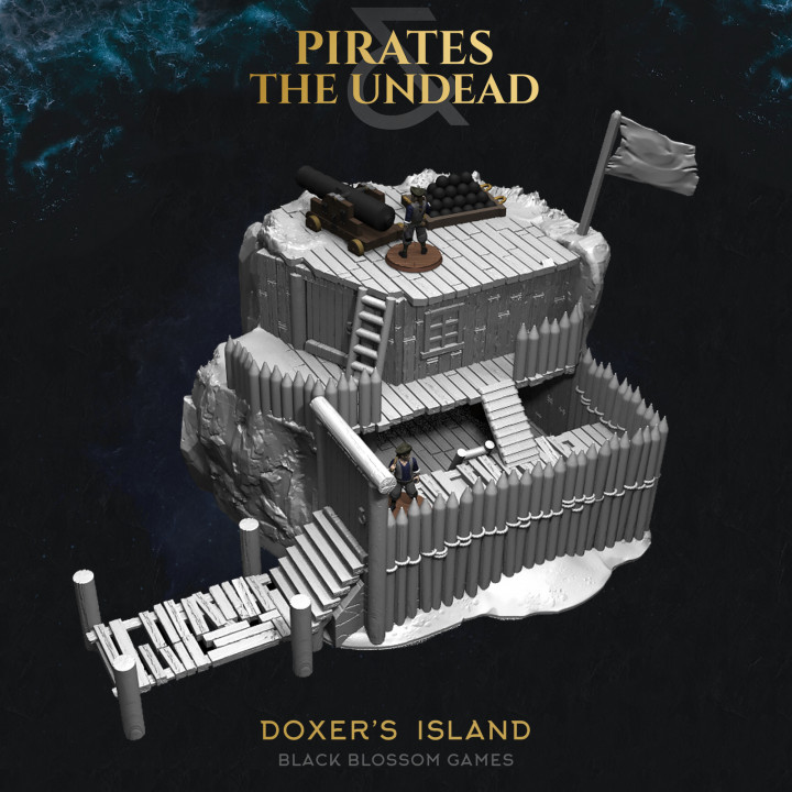 3D Printable Pirate Fortress Island :: UMC 02 Pirates vs the Undead ...