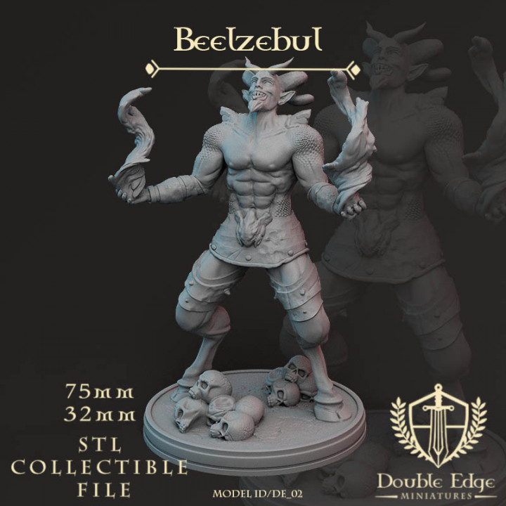 3D Printable Beelzebul by Double Edge Miniatures