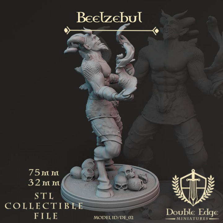 3D Printable Beelzebul by Double Edge Miniatures