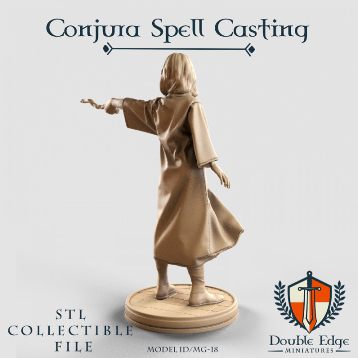 3D Printable Conjura Spell Casting by Double Edge Miniatures
