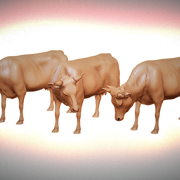 3D Printable Farm Animals #4 by Key Capas