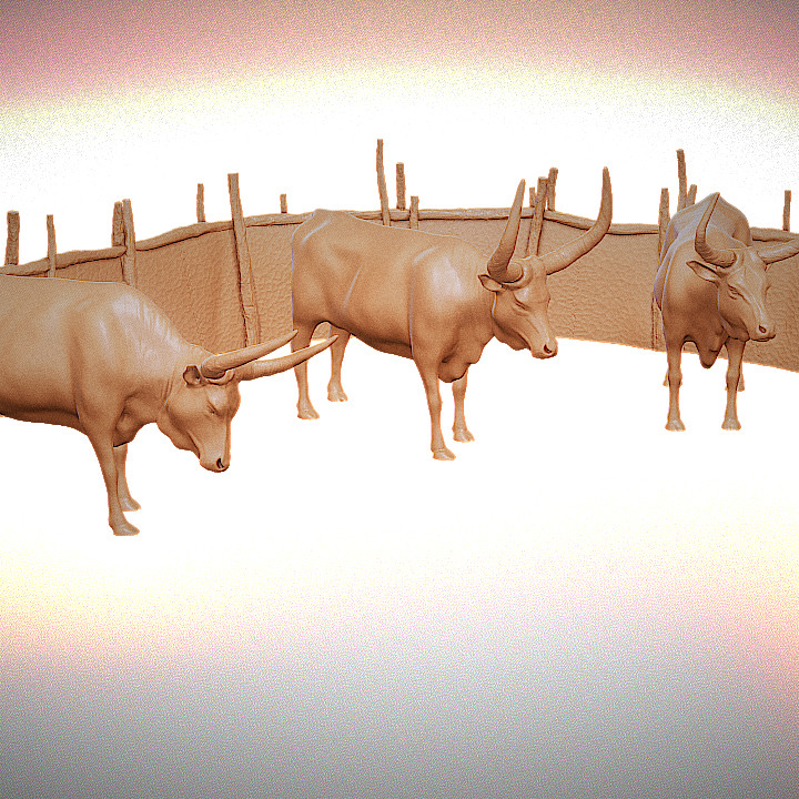 3D Printable Farm Animals #4 by Key Capas